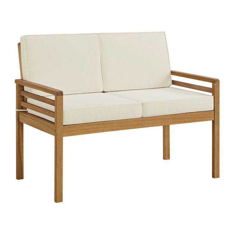 Latitude Run® Furniture Aamori Acacia Wood Outdoor Couch | Wayfair